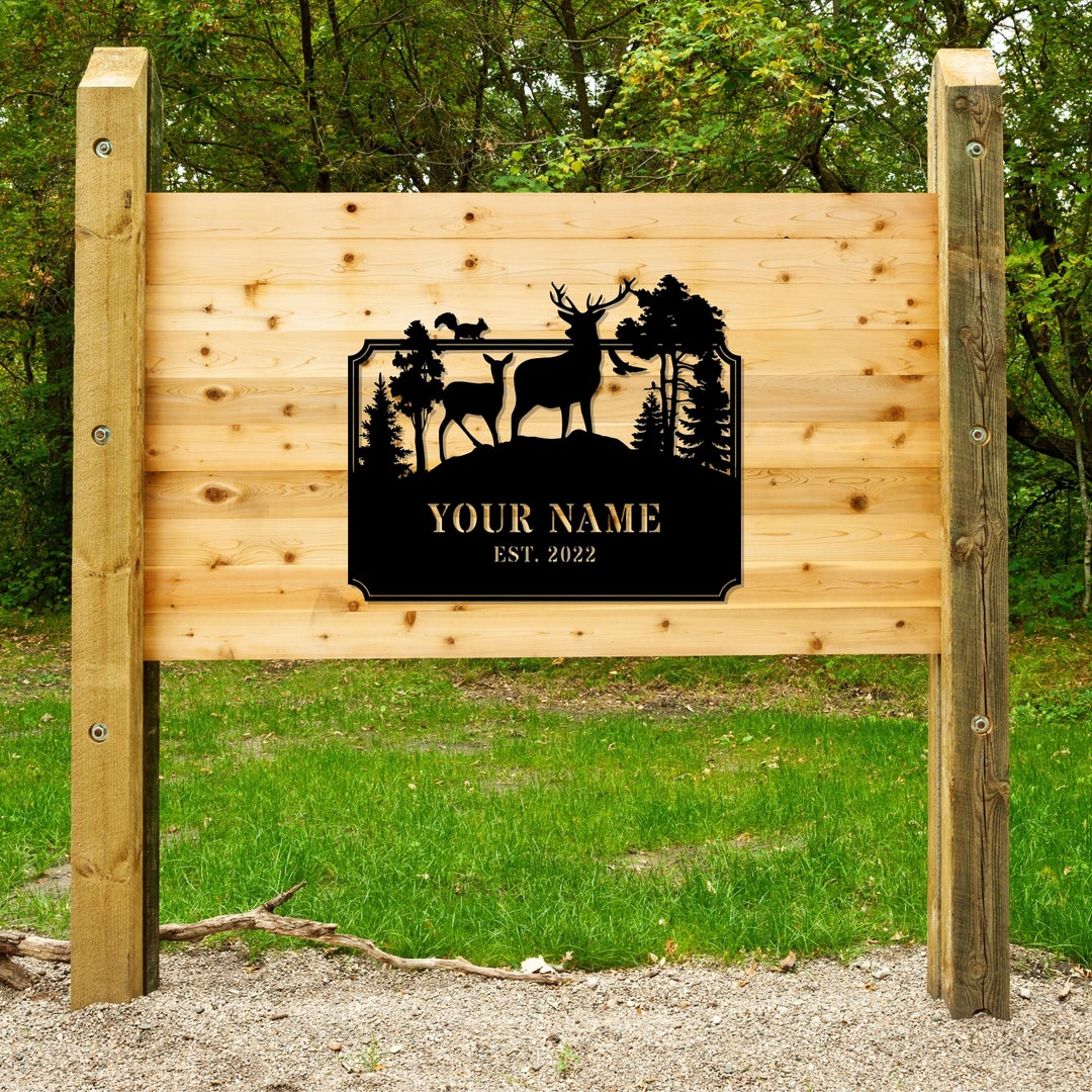Custom Cabin Decor | Gift for Him | Custom Hunting Sign | Hunter Gift ...