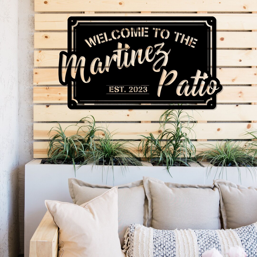 Personalized Patio Sign - Make It Your Own Wording - Business Sign ...