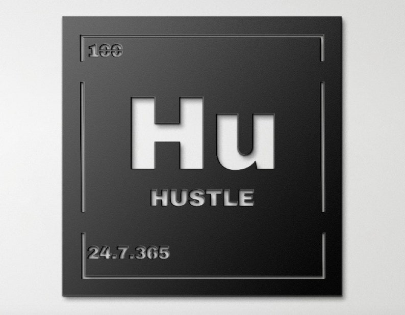 Inspirational Sign | Hustle Sign | Hustle Element | Hustle 24/7 ...