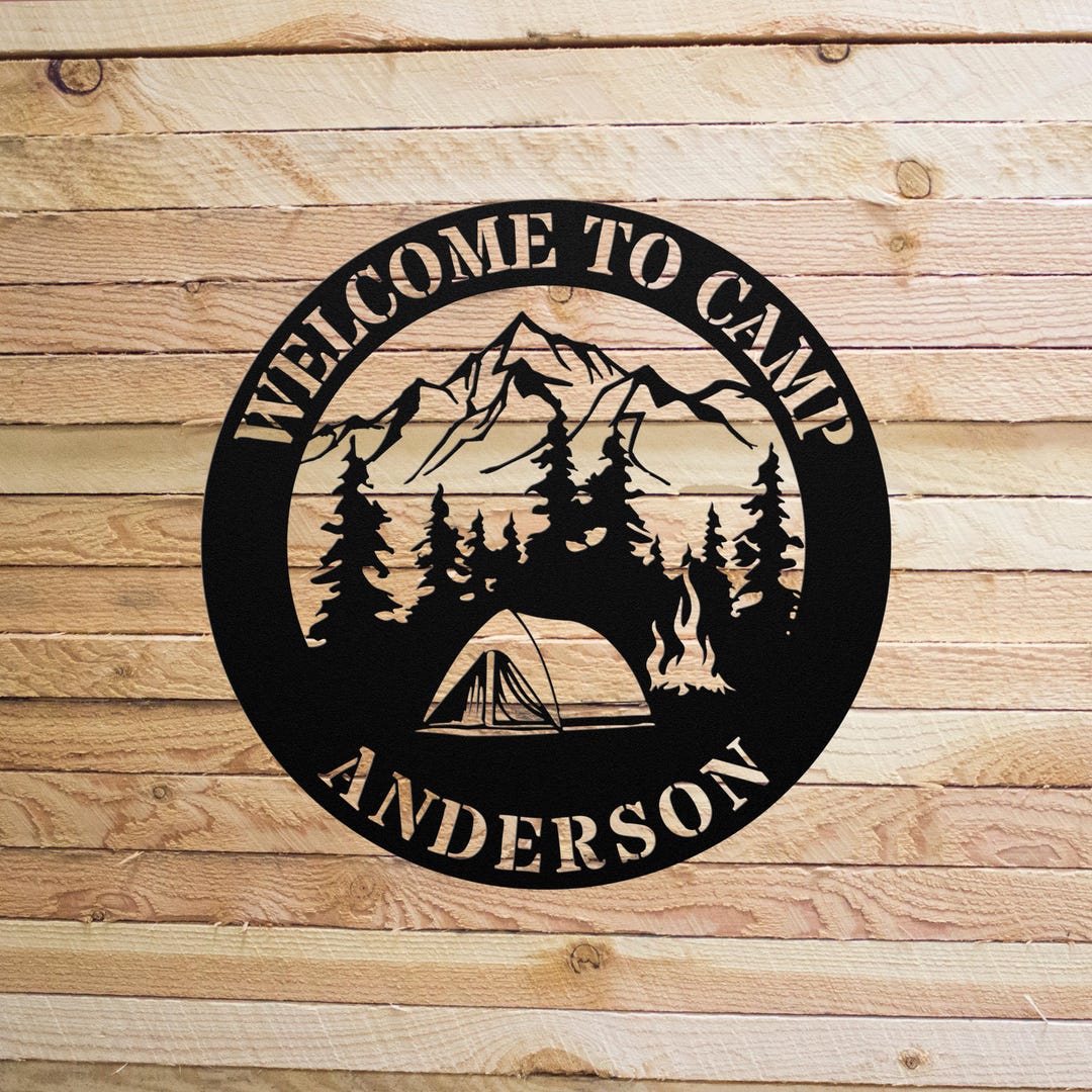 Custom Campfire Metal Sign II Metal Outdoor Sign, Camping Gifts ...