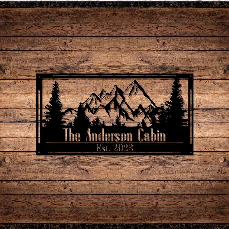 Custom Cabin Sign Cabin Signs Lodge Decor Cabin Decor - Etsy