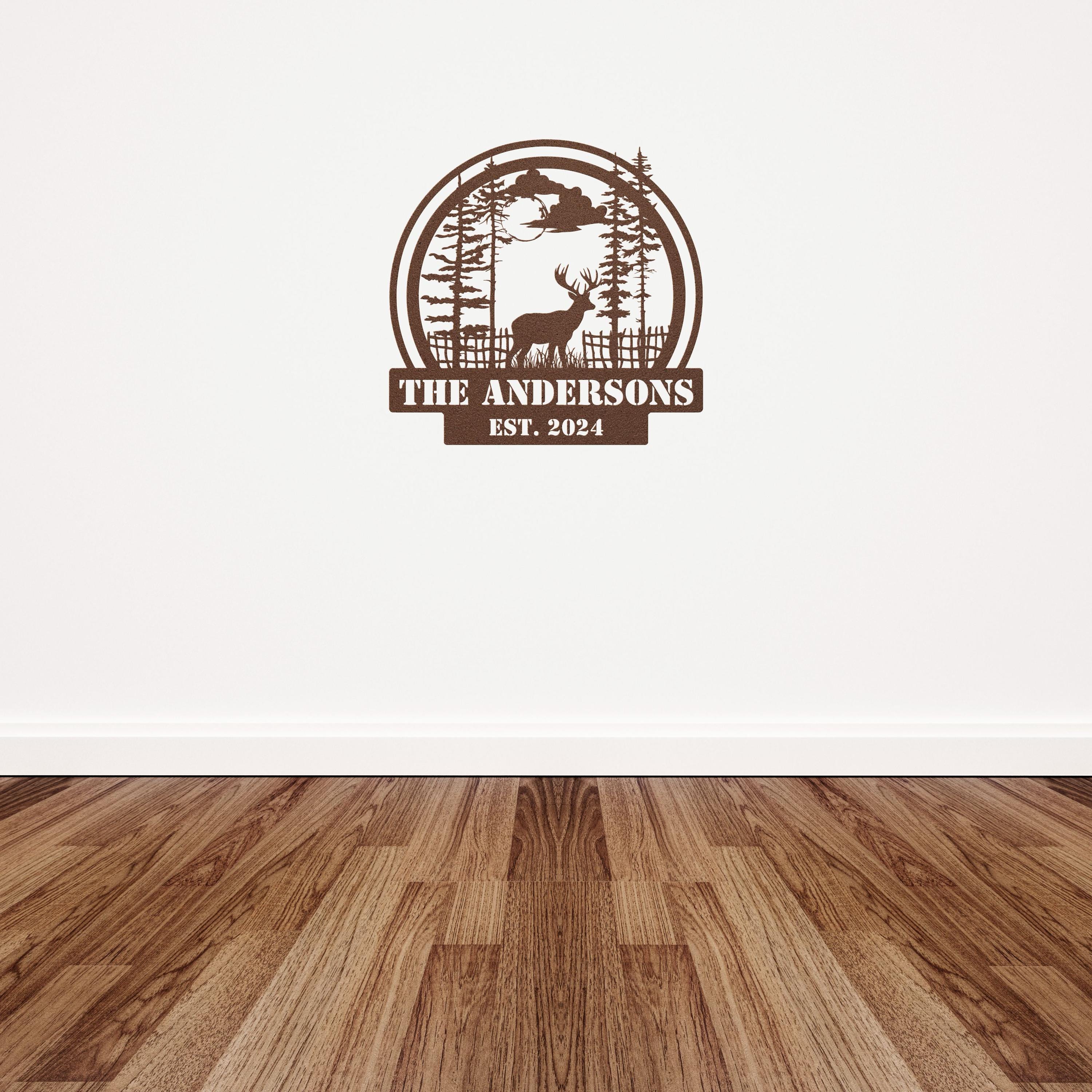 Metal Outdoor Sign | LAKE SCENE | Custom Campfire Sign | Camper Decor ...