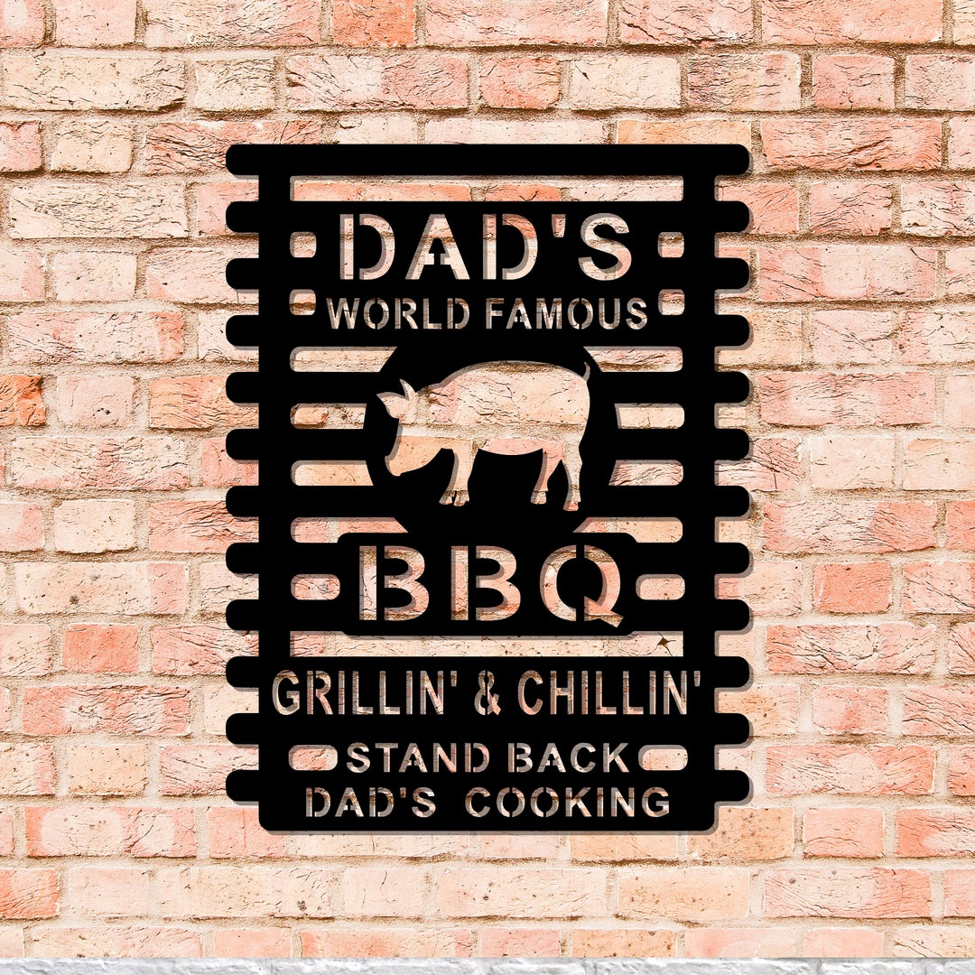 Personalized Smokehouse Sign, Personalized Metal Grilling Sign, Metal ...