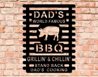 Personalized Smokehouse Sign, Personalized Metal Grilling Sign, Metal ...