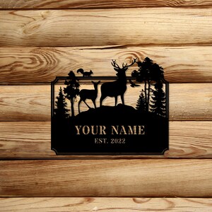 Custom Cabin Decor | Gift for Him | Custom Hunting Sign | Hunter Gift ...