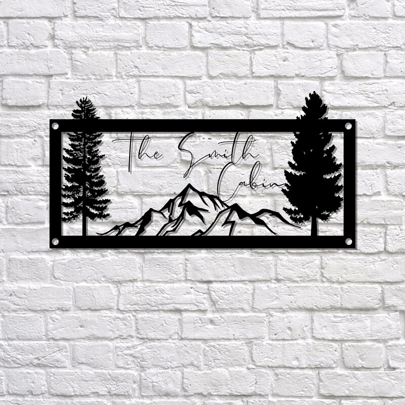 Laser Cut Metal Sign - Etsy