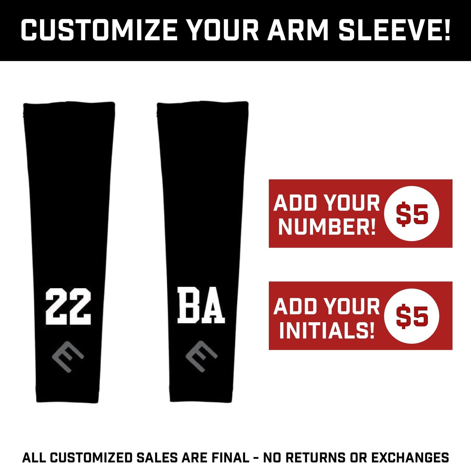 Fire Cracker Arm Sleeve - Youth & Adult Sizes - Sold Individually - All ...