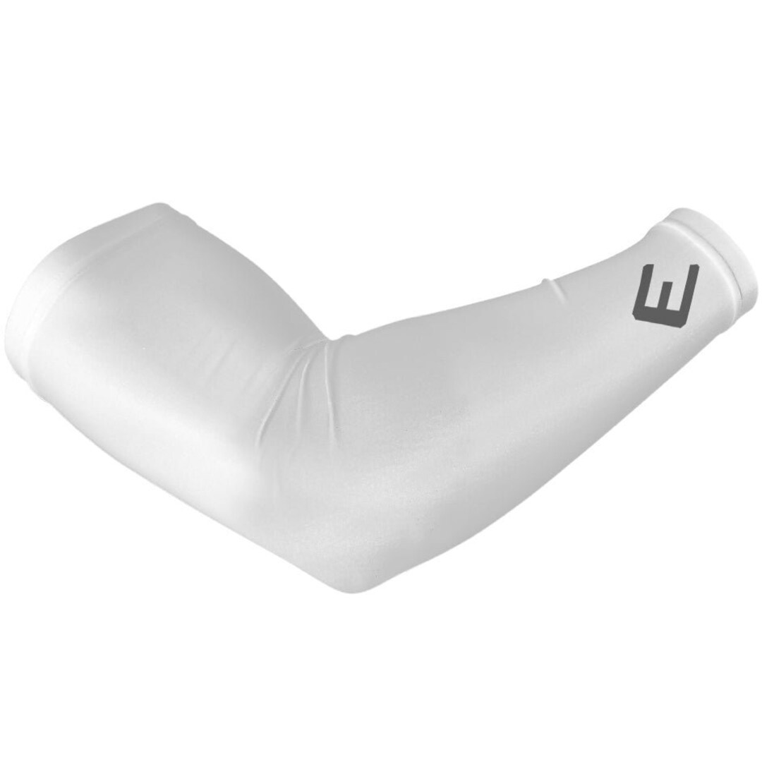 White Arm Sleeve - Youth & Adult Sizes - Sold Individually - All Sports ...