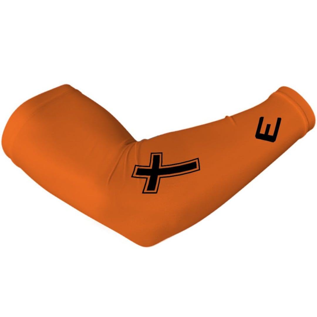 Faith Cross Orange Arm Sleeve - Youth & Adult Sizes - Sold Individually ...