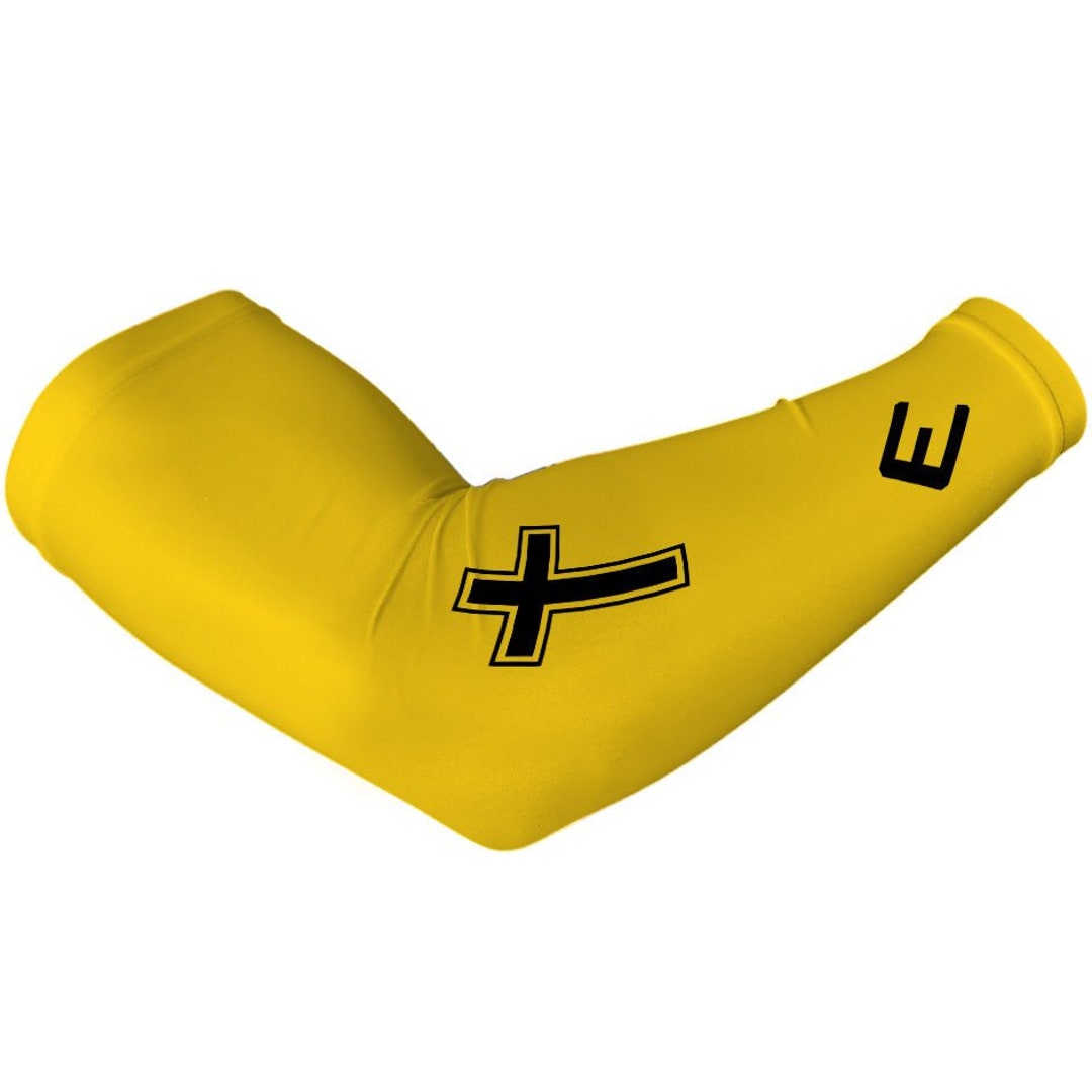 Faith Cross Yellow Arm Sleeve - Youth & Adult Sizes - Sold Individually ...