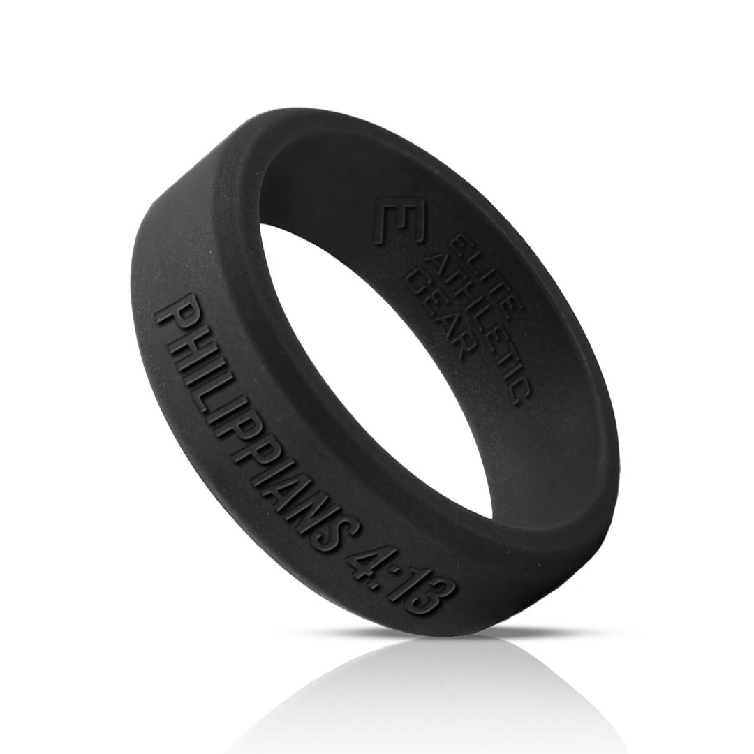 Philippians 4:13 Silicone Ring - Etsy