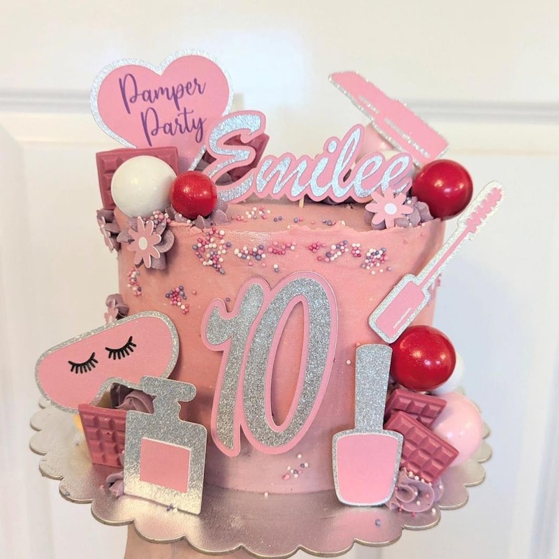 Pamper Birthday Topper - Etsy UK