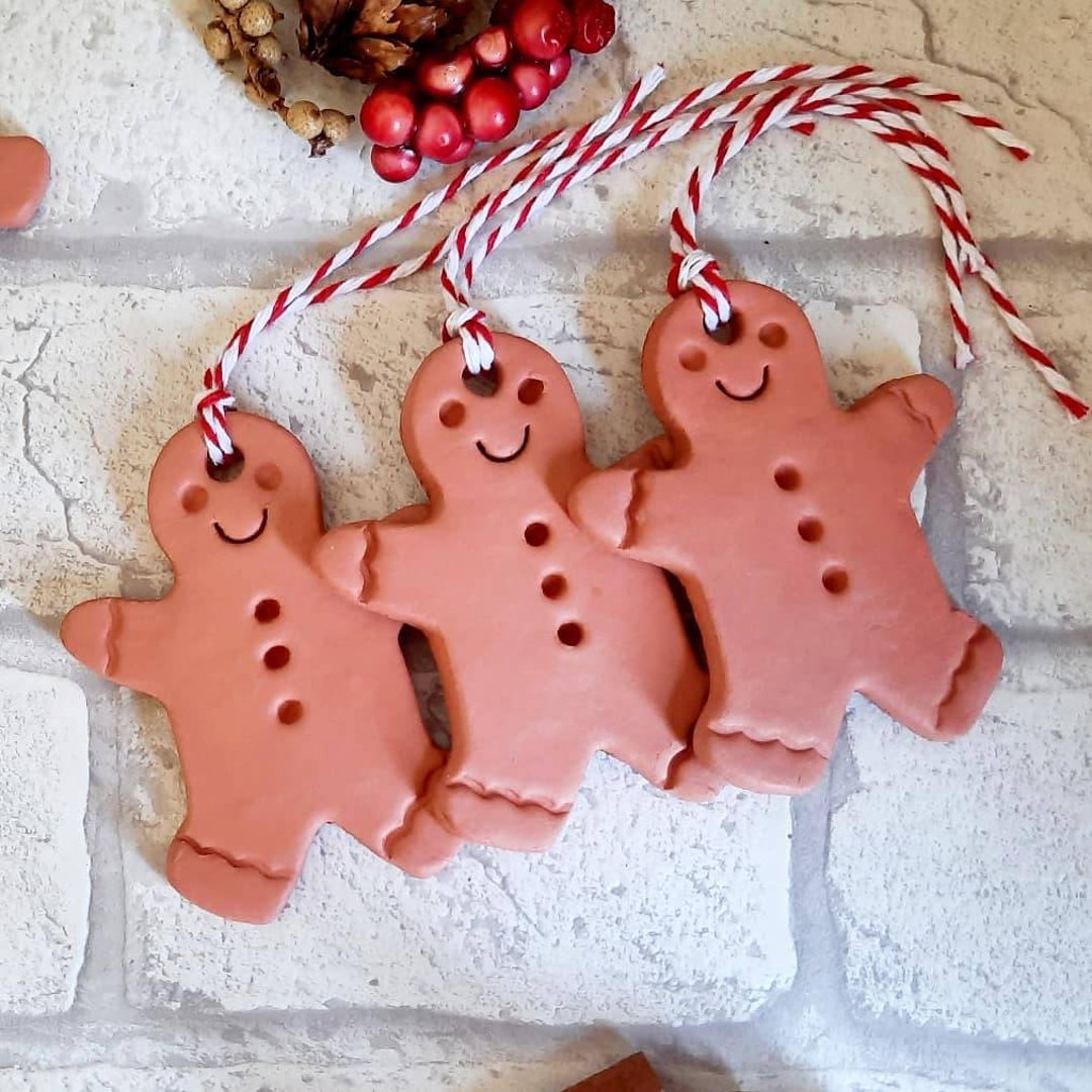 Clay Terracotta Gingerbread Person Man Men Christmas - Etsy UK