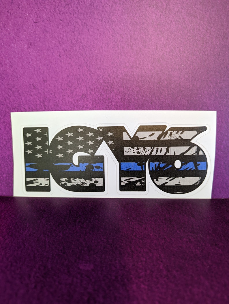 IGY6- I Got Your 6, Blue Line, Police Vinyl Decal - Etsy