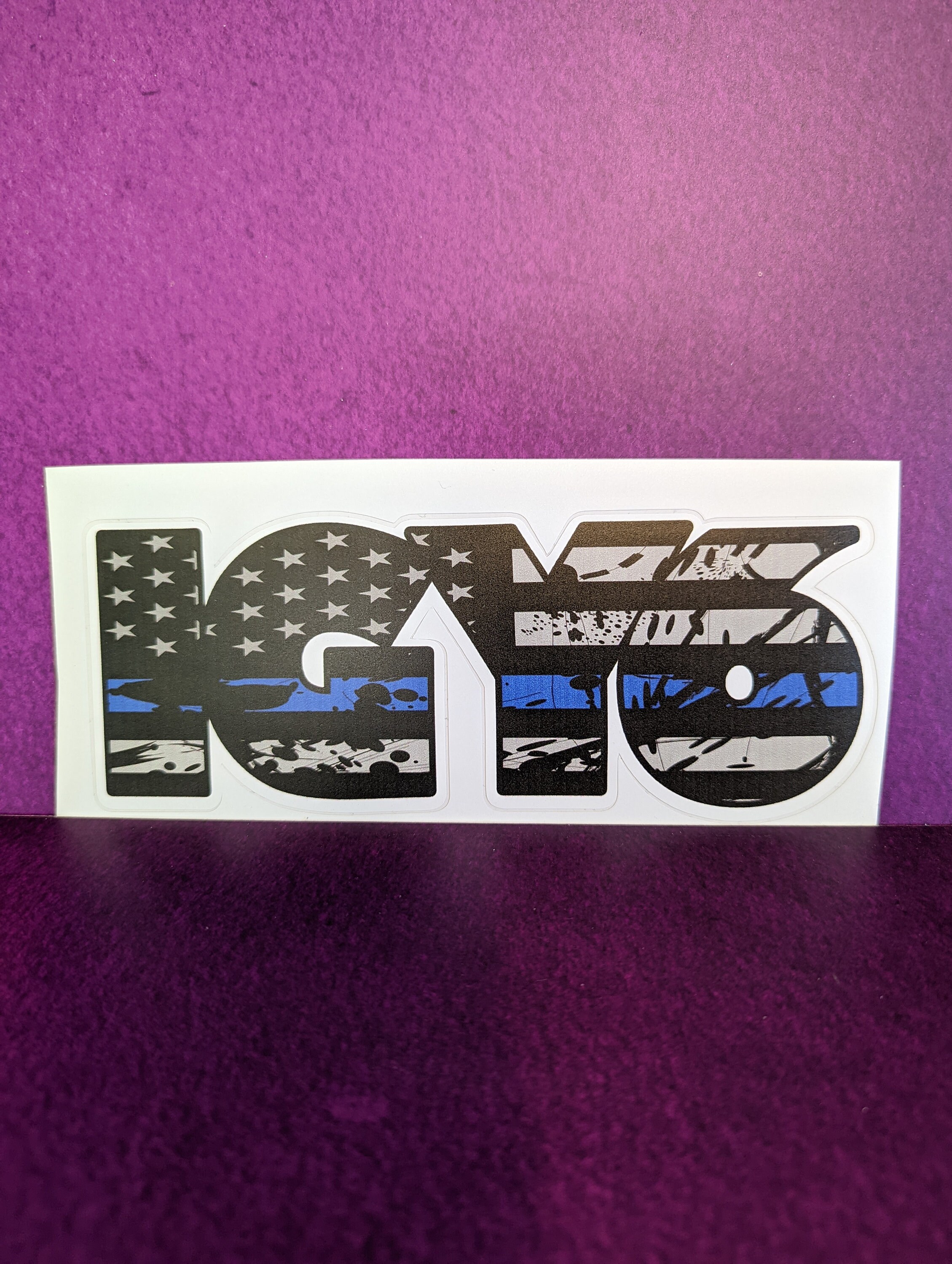 IGY6- I Got Your 6, Blue Line, Police Vinyl Decal - Etsy