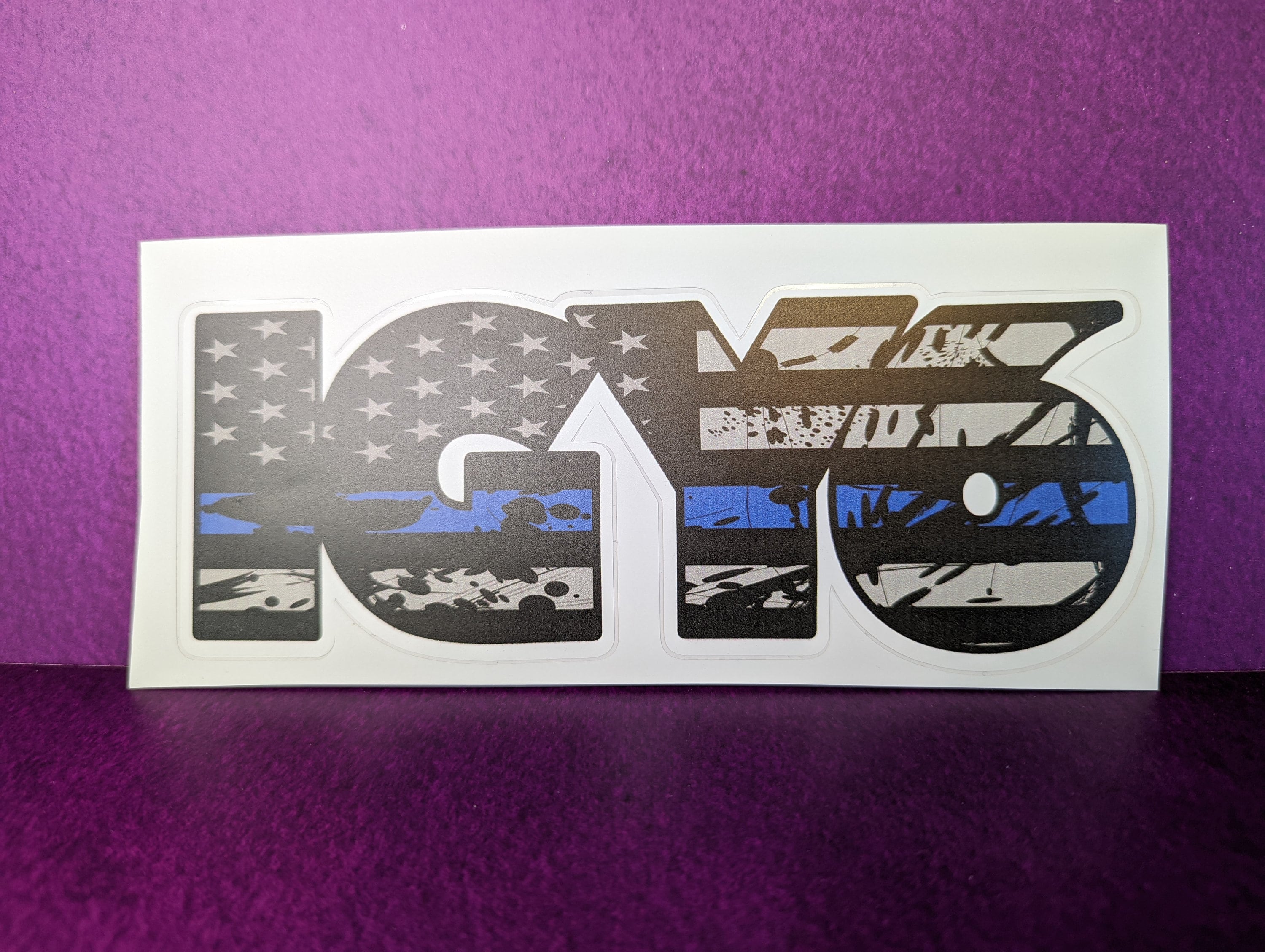 IGY6- I Got Your 6, Blue Line, Police Vinyl Decal - Etsy