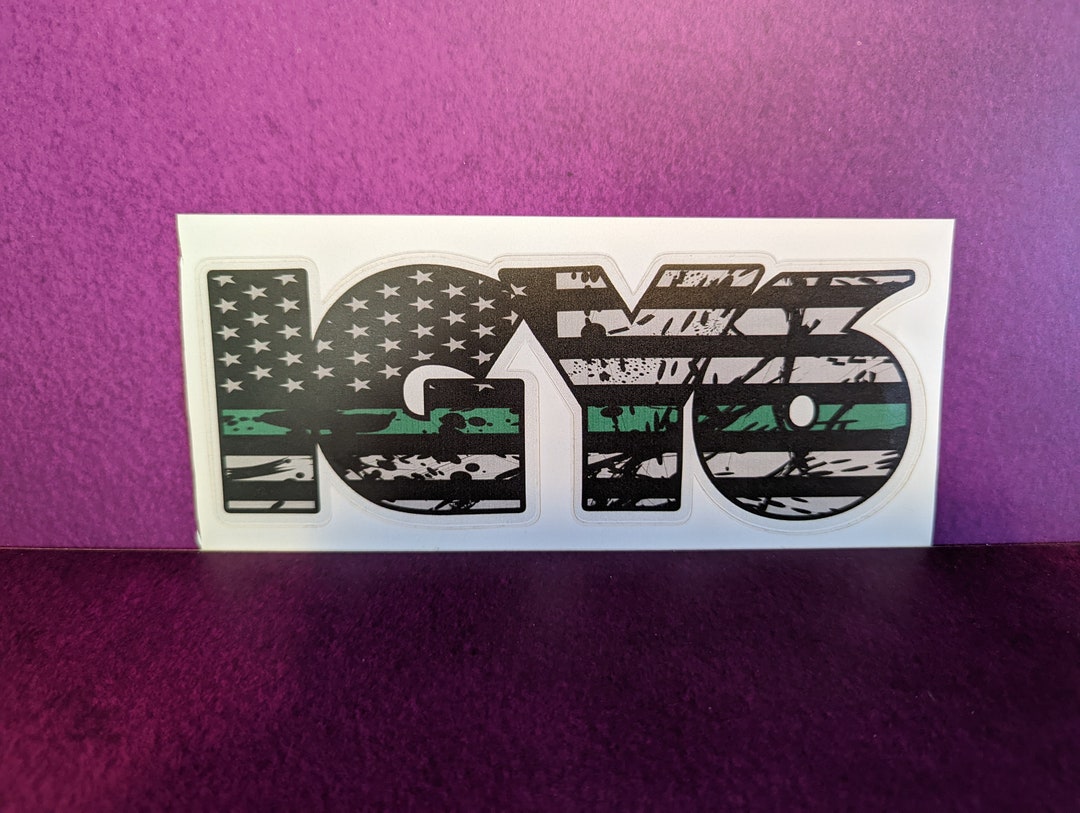 IGY6- I Got Your 6, Green Line, Military, Army Vinyl Decal - Etsy