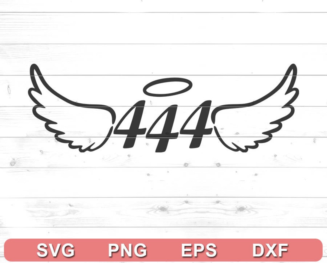 Angel Number 444 Svg Spiritual Svg, Trendy Design for Hoodie, Tshirt ...
