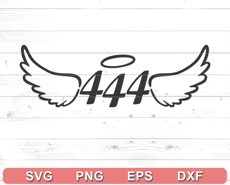 Angel Number 444 Svg Spiritual Svg Trendy Design for - Etsy