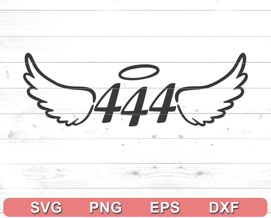 Angel Number 444 Svg Spiritual Svg Trendy Design for - Etsy