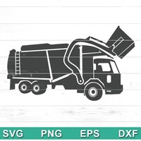 Garbage Truck Svg - Etsy