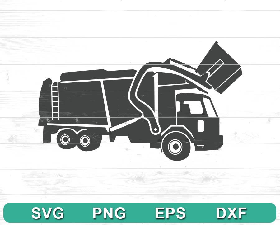 Front Loading Garbage Truck SVG File Dump Truck Svg Files - Etsy
