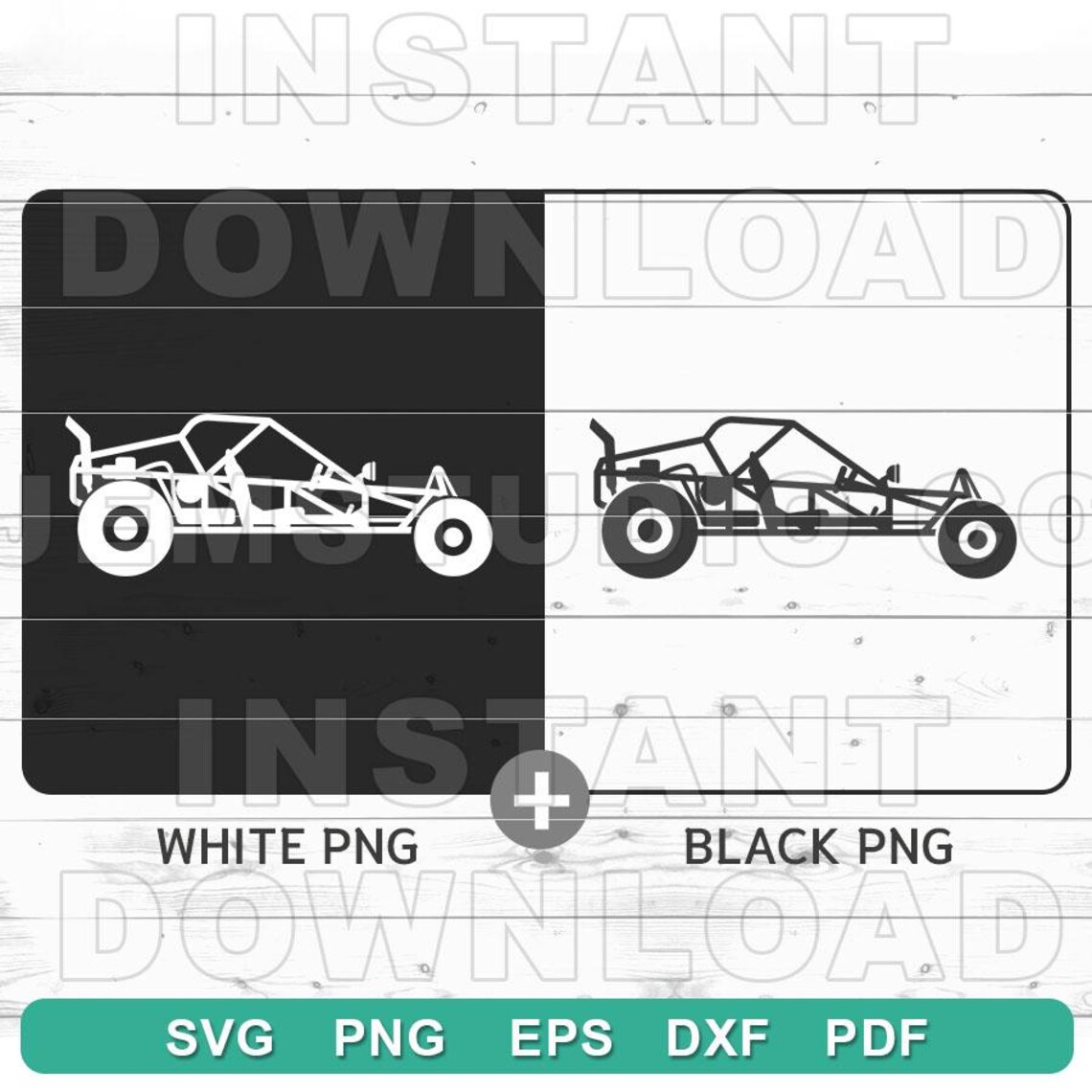 Off Road Buggy SVG: Sand Rail Dune Buggy Vector Clip Art (digital ...