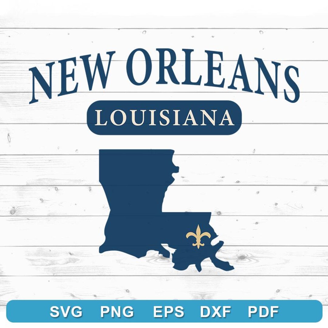 New Orleans SVG - Southern Charm SVG, Louisiana State Map - Cricut DIY ...