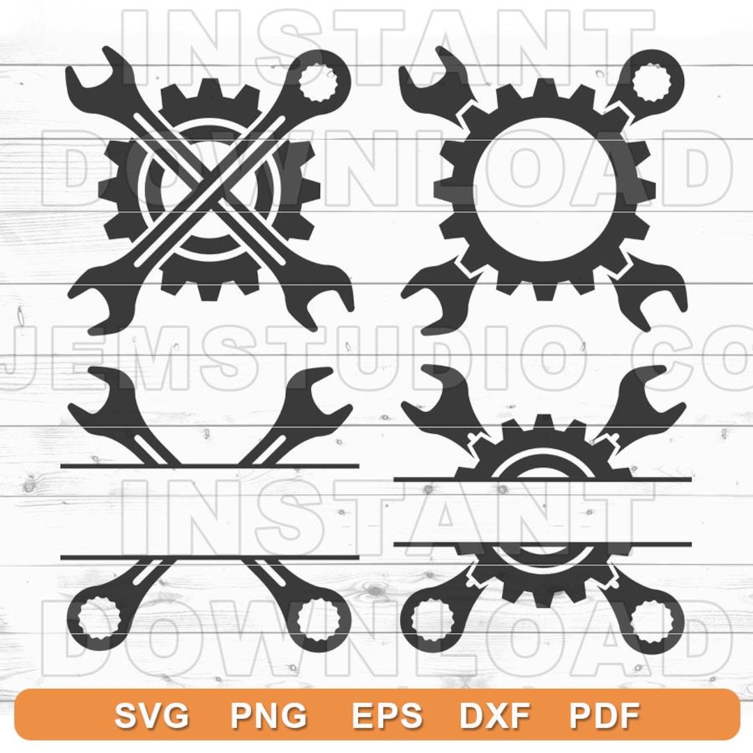 Wrench and Gear SVG: Mechanic Logo Design (digital Download) - Etsy