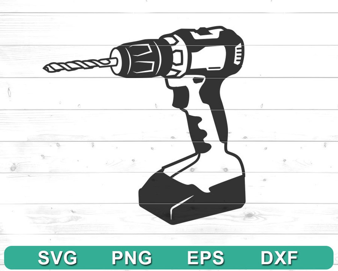 Drill SVG Drill Clipart Cricut DIY, Silhouette Cameo files svg, png ...