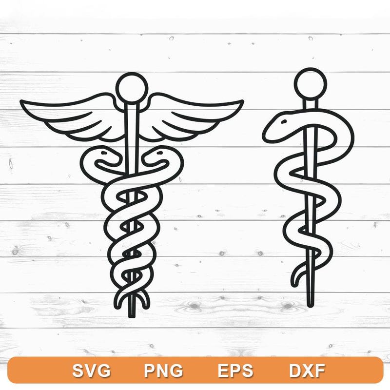 Rod of Asclepius - Etsy