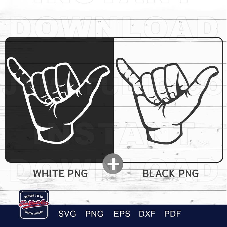 Shaka Hand Sign SVG: Hang Loose Shirt Design (digital Download) - Etsy
