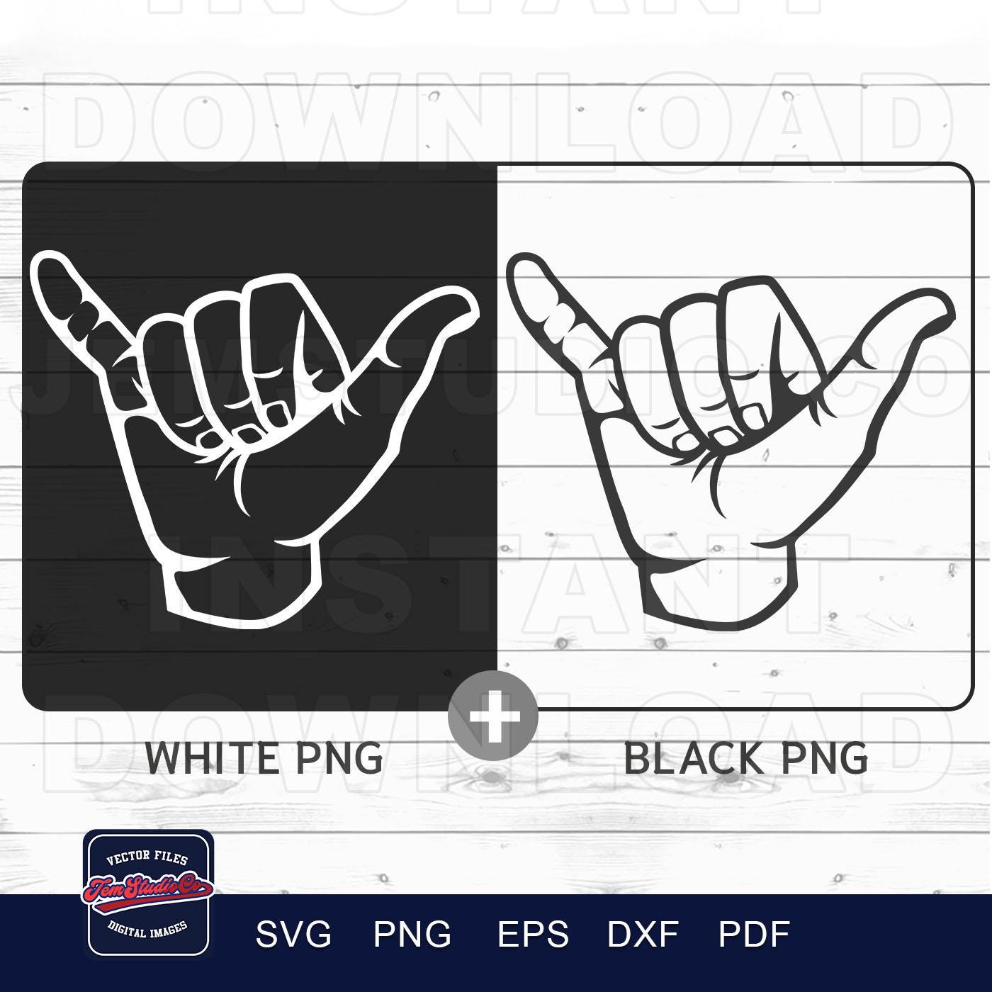 Shaka Hand Sign SVG: Hang Loose Shirt Design (digital Download) - Etsy