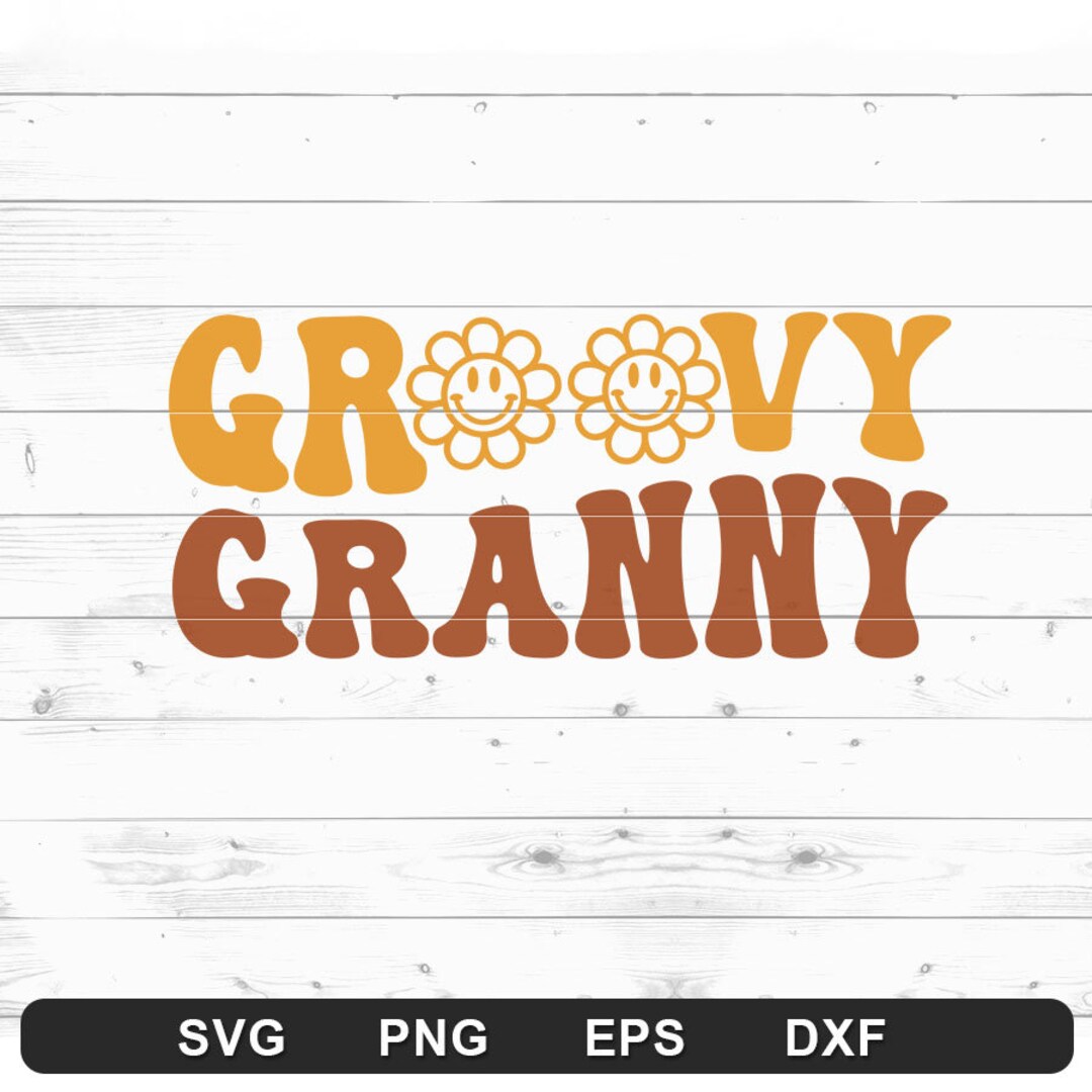 Groovy Granny SVG 70s Mommy Boho Pregnancy Reveal, Themed Birthday ...