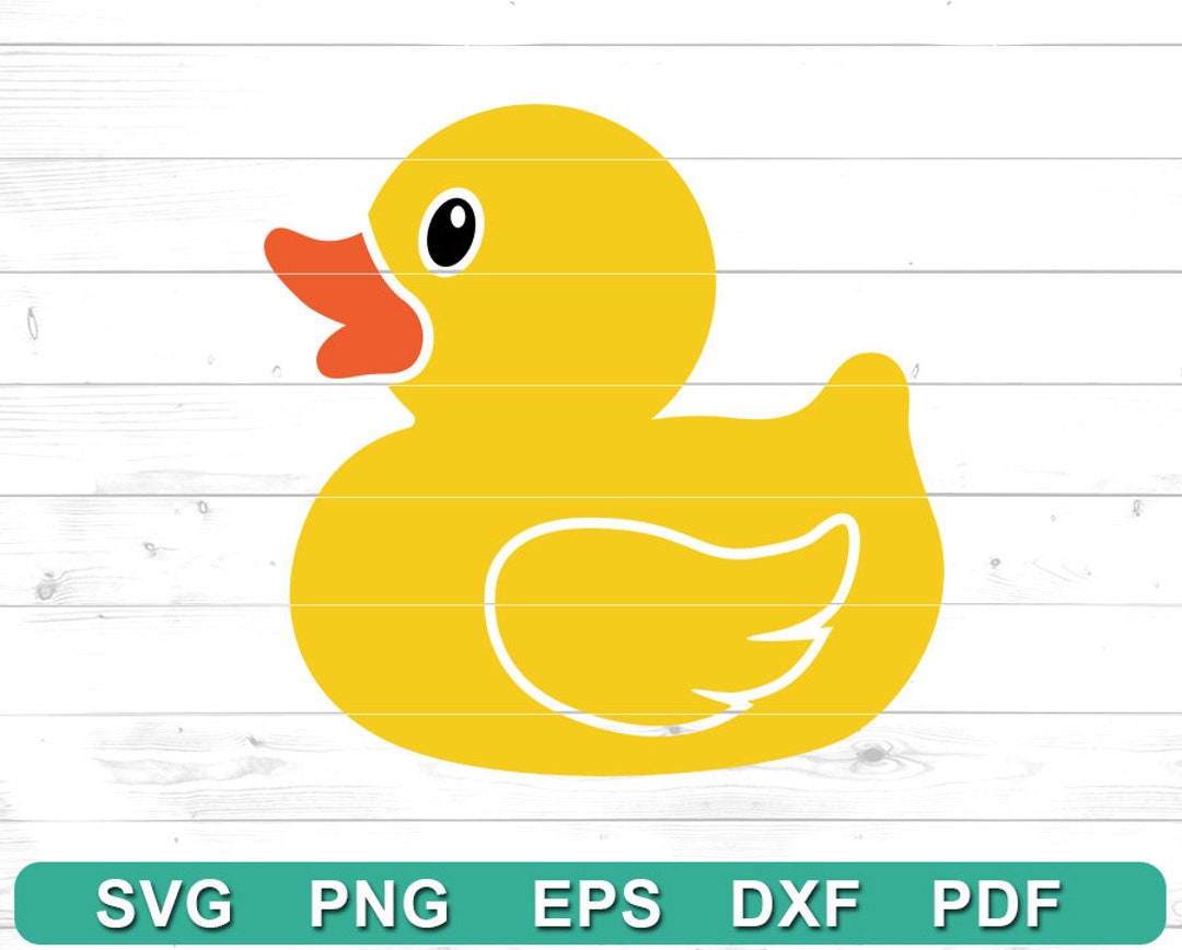 Pato de banho SVG - clipart de pato de brinquedo de borracha, vetor ...
