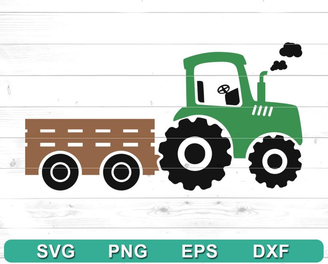 Cute Tractor Svg Png - Kid's Tractor, Farm Tractor Truck Svg, Themed ...