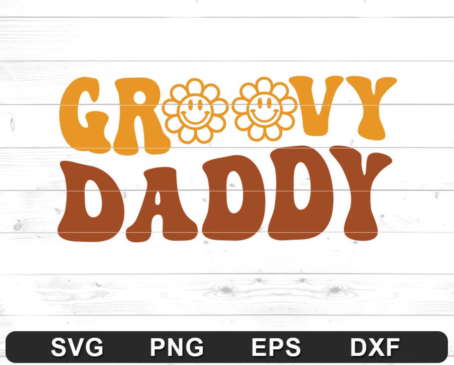 Groovy Daddy SVG: 70s Hippie Father's Day Design (digital Download) - Etsy