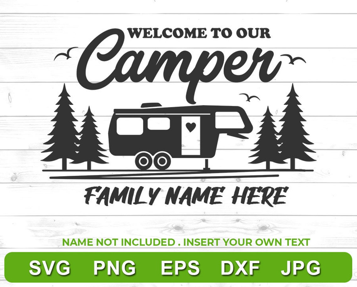 5th Wheel Camper Svg Fifth Wheel Camping Svg Travel Trailer Etsy