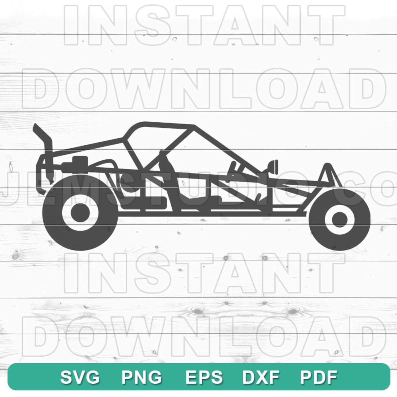 Off Road Buggy SVG: Sand Rail Dune Buggy Vector Clip Art (digital ...