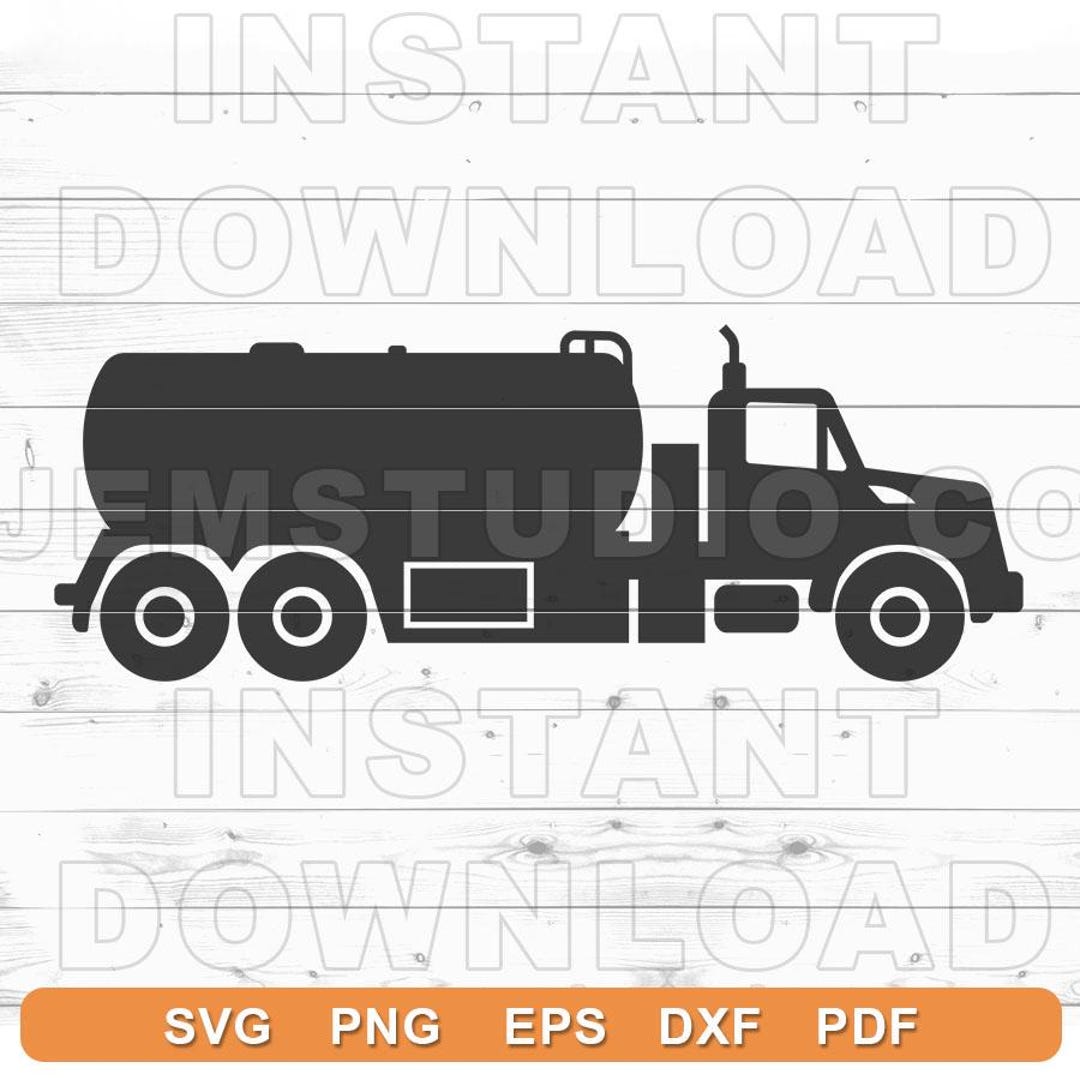 Tanker Truck SVG: Semi Truck Clipart (digital Download) - Etsy