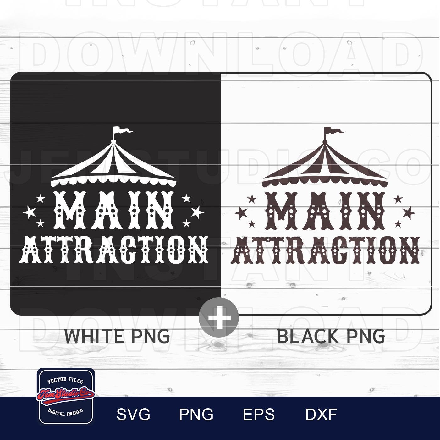 Main Attraction Circus SVG: Birthday Shirt Design (digital Download) - Etsy