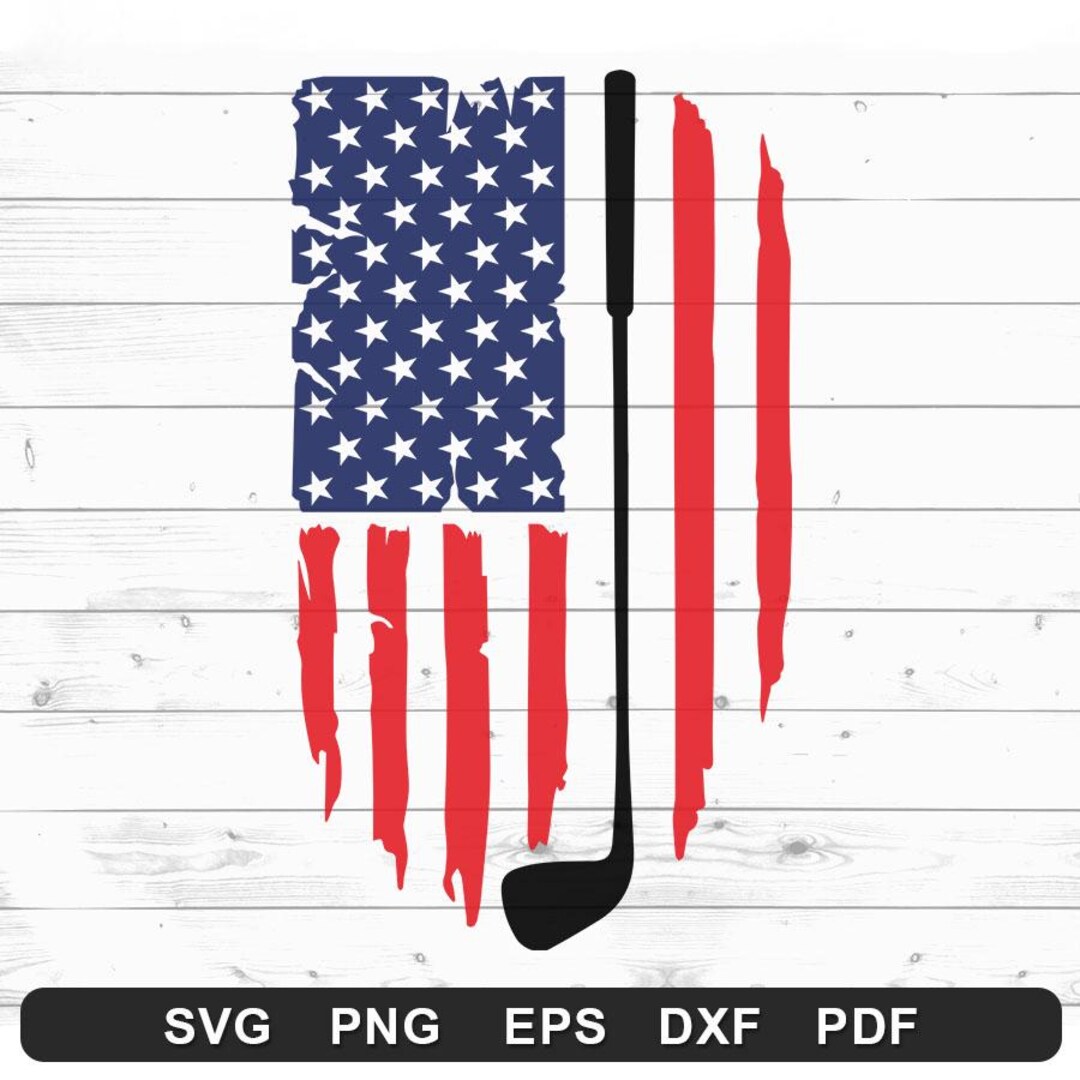 Golf American Flag SVG File - Golf Svg , Golfer Svg Clipart | Cutting ...