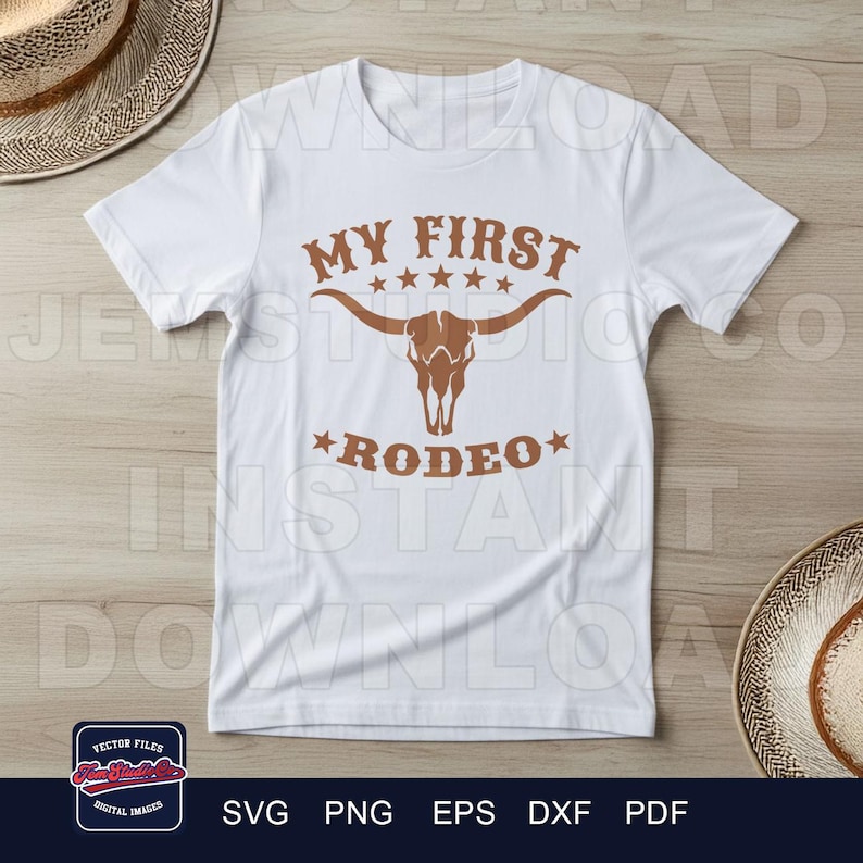 My First Rodeo SVG: Cowboy Cowgirl Kids Design (digital Download) - Etsy