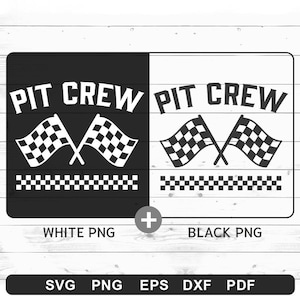 Pit Crew SVG - Race Flag Svg, Racing Shirt Birthday - Files for Cricut ...
