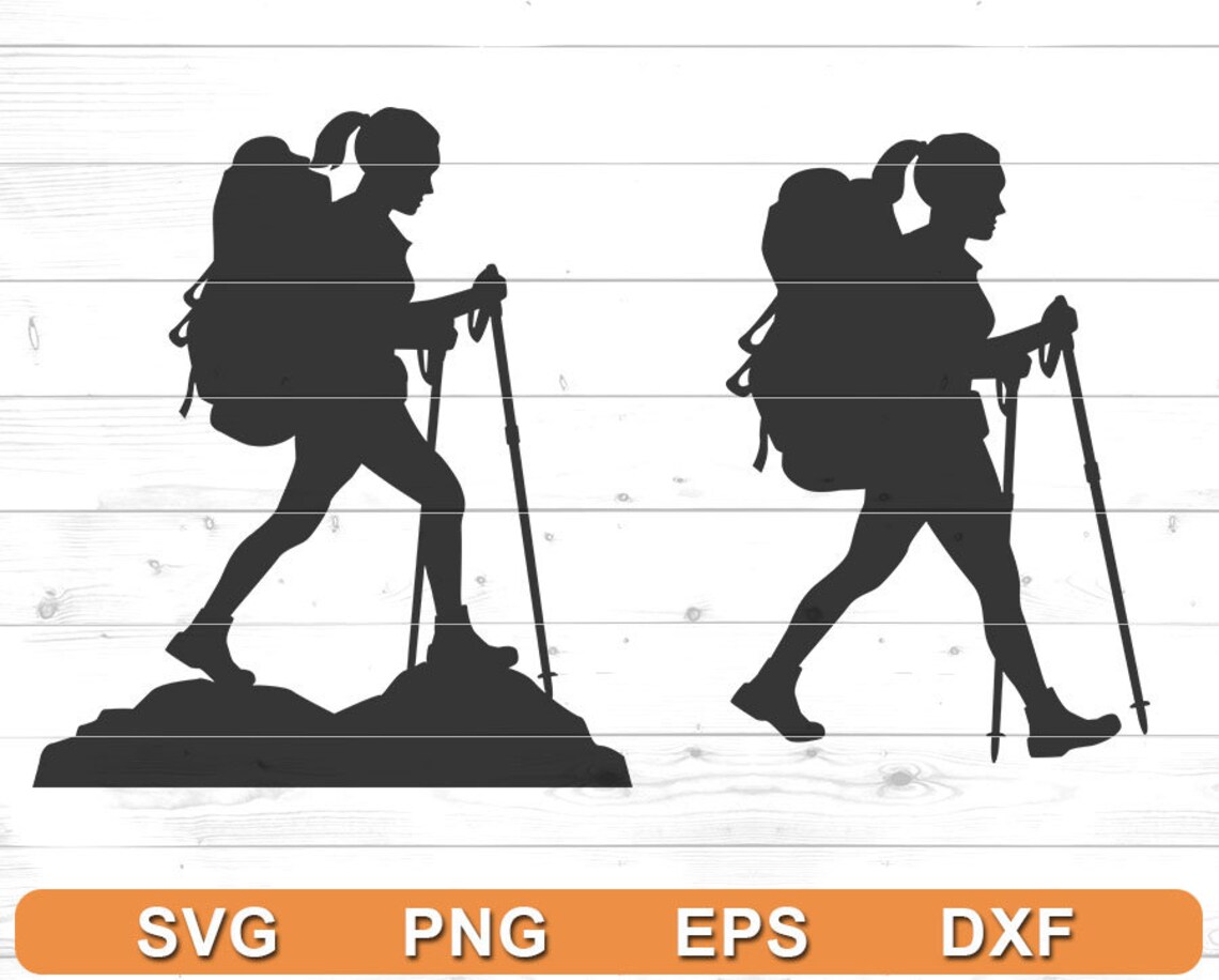 Female Hiker SVG Woman Hiking Svg Camping Svg Cricut DIY - Etsy