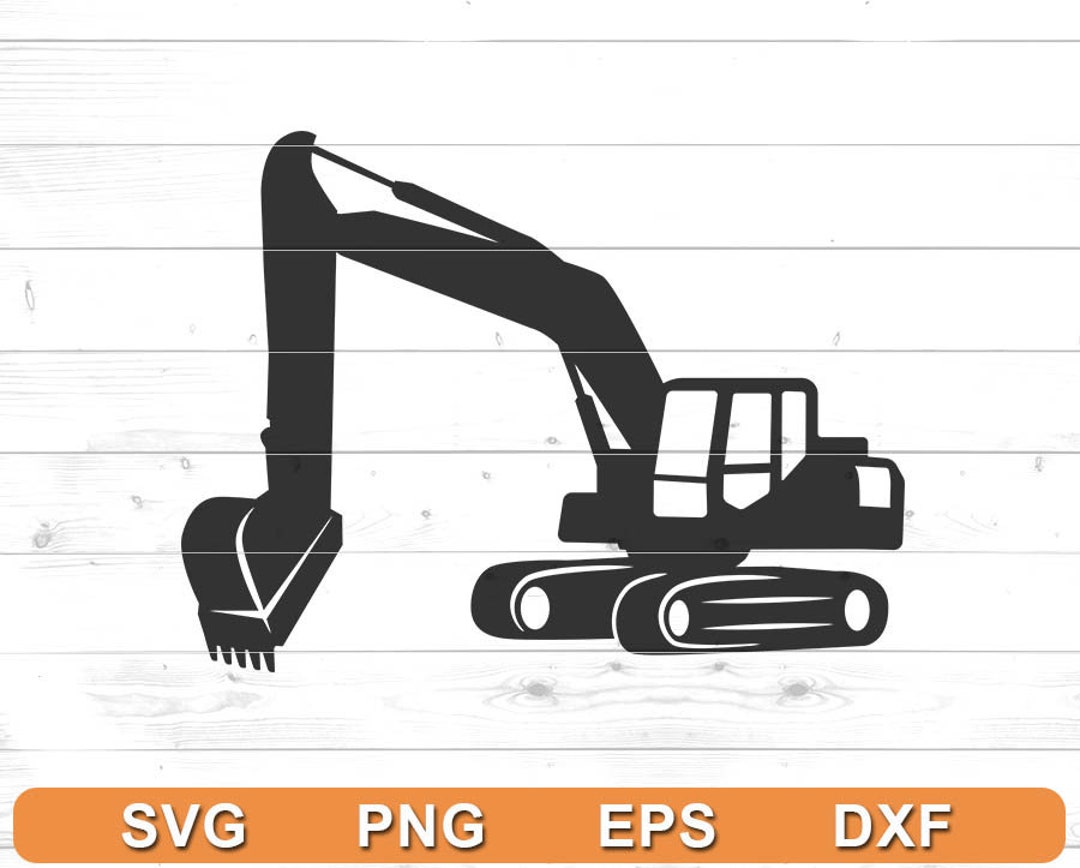 Bagger SVG - Bagger Clipart, Construction SVG - Cricut DIY, Silhouette ...