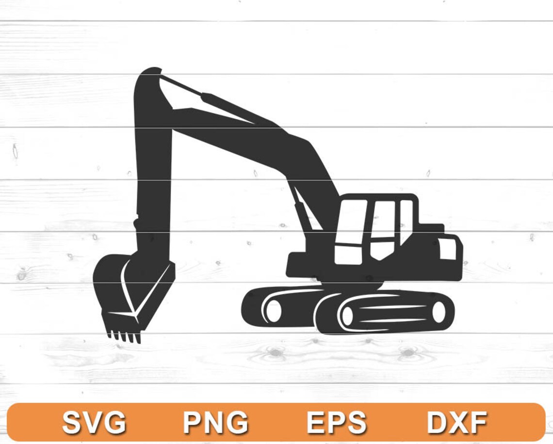 Excavator SVG Excavator Clipart Construction SVG Cricut - Etsy