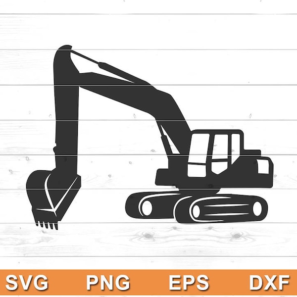Excavator Svg - Etsy