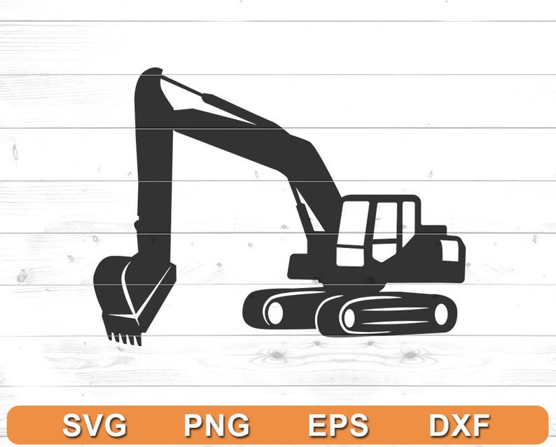 Excavator SVG Excavator Clipart Construction SVG Cricut - Etsy