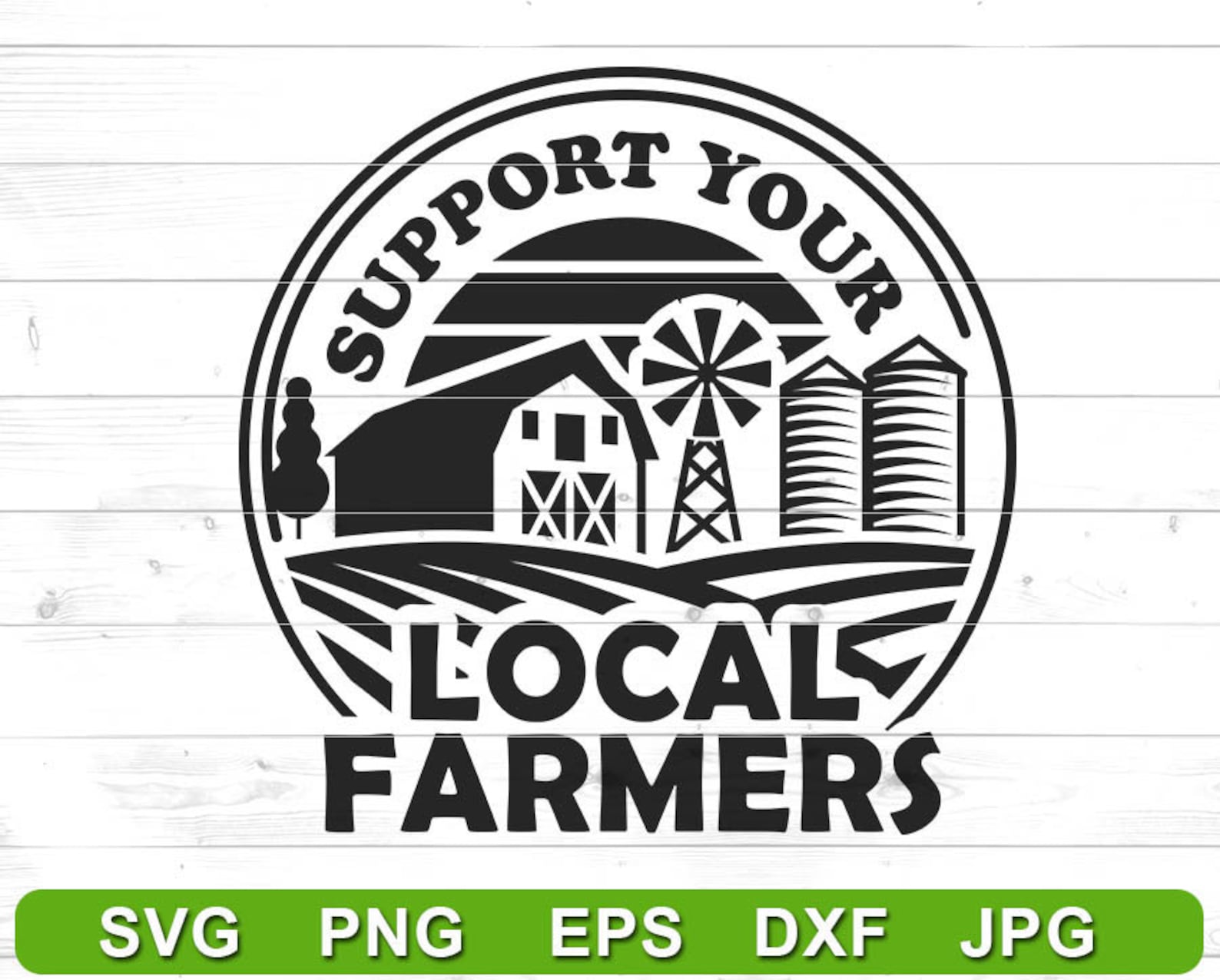 Support Your Local Farmer SVG Farming Svg Farm Svg | Etsy